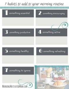 Newsletter Freebie – Morning Motivated Mom
